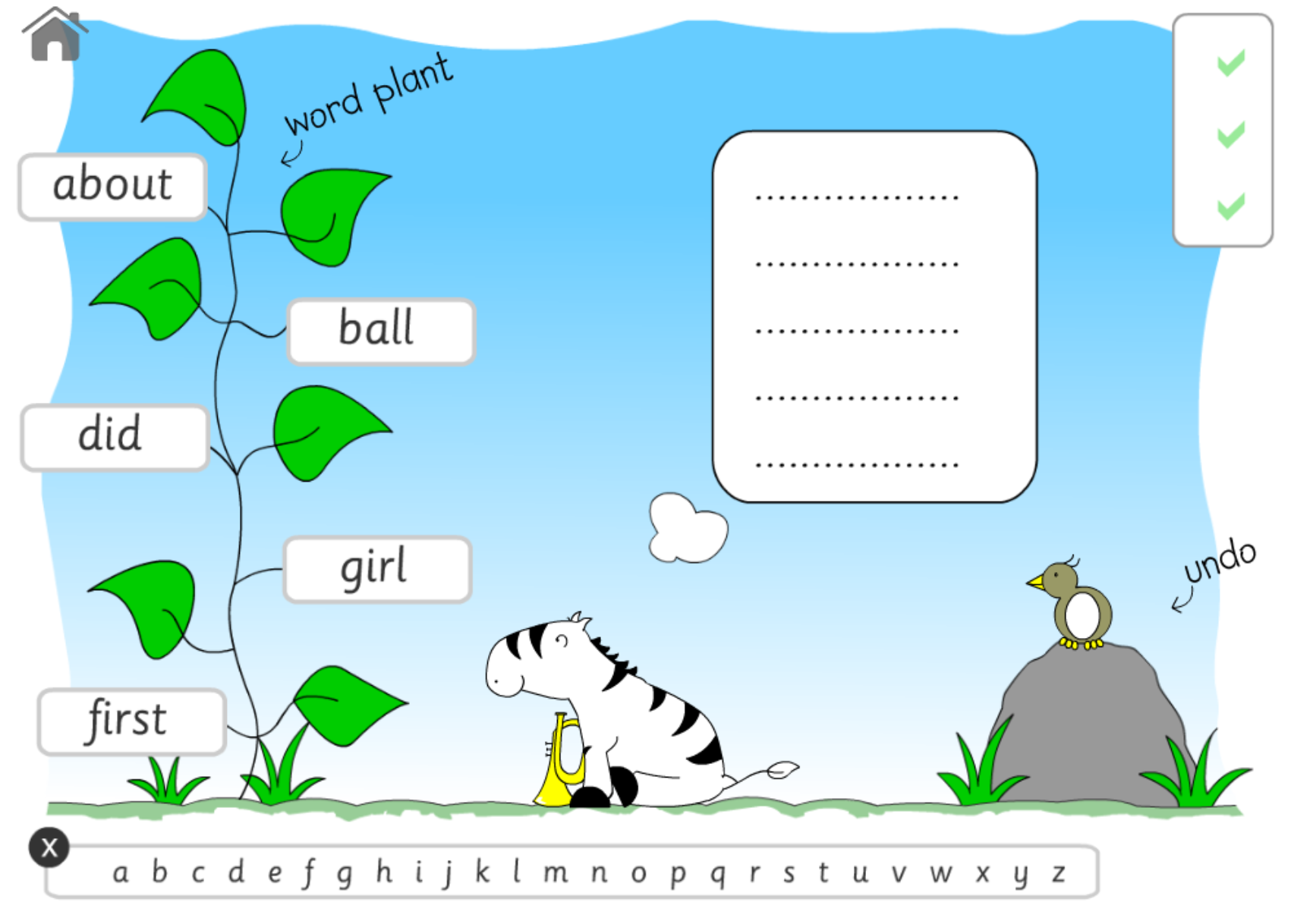 Alphabetical Order Game Alphabetical Order Game